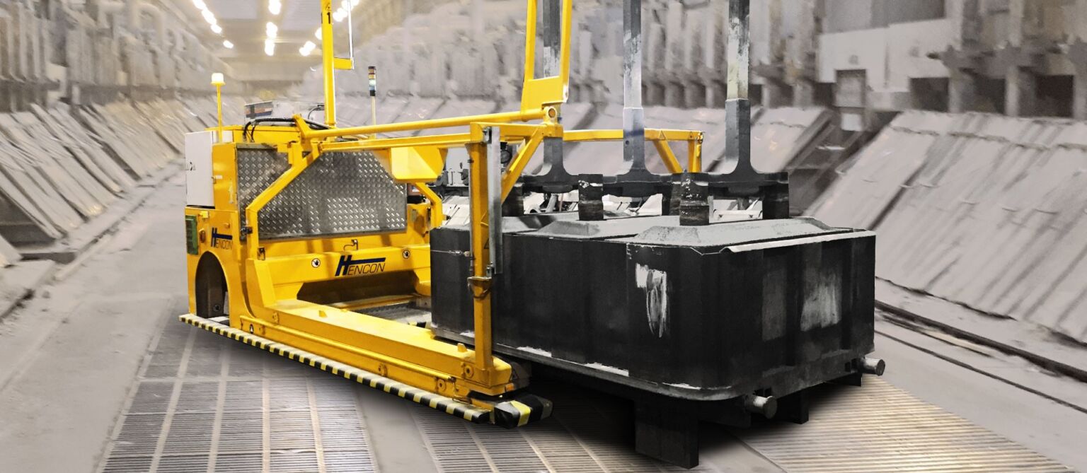 AGV Anode pallet transport vehicle - Hencon